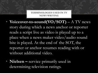 News room glossary | PPT