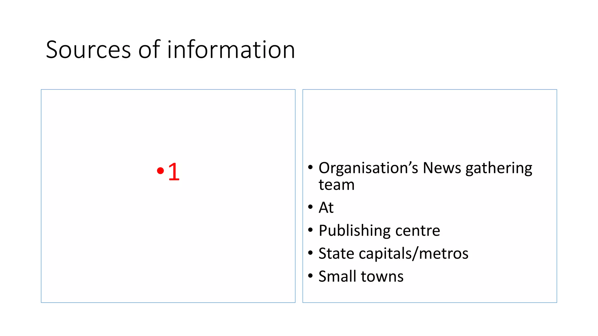 Newsroom hierarchy | PPTX