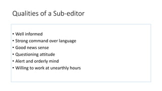 Newsroom hierarchy | PPTX
