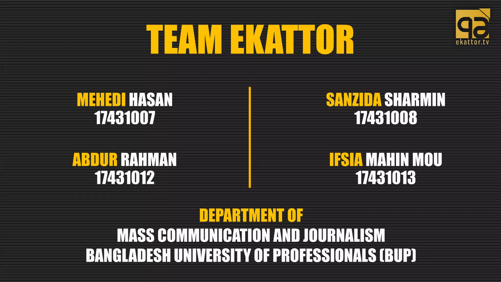Newsroom Operation (Ekattor TV) | PPT