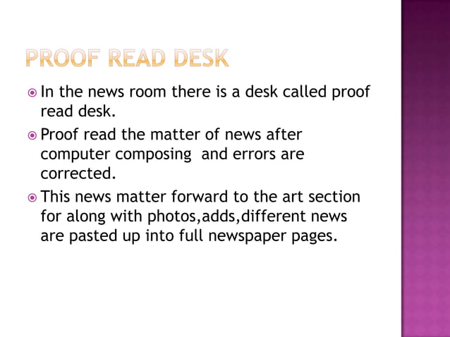 Newsroom structure | PPTX | Desktop Publishing | Computer Software and ...