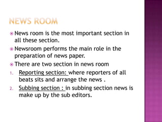 Newsroom structure | PPTX