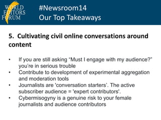 Newsroom summit 2014 summary | PPT