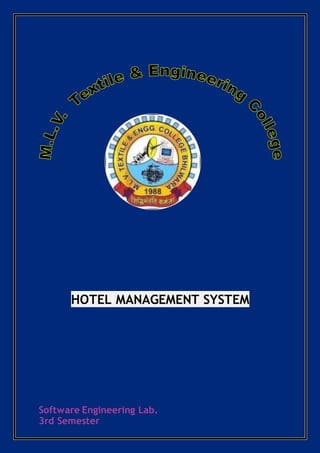 Software Requirement Specification Of Hotel Management System | DOCX