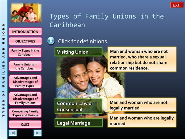 Social Studies M1 Types of family and unions | PPT | Marriage and Civil ...