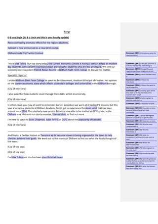 News script 2nd draft version 2 | PDF