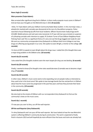 News script final | PDF