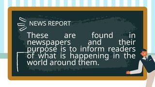 English class for grade 10 - Information Sources (News Articles) | PPTX