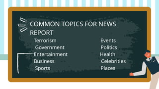 English class for grade 10 - Information Sources (News Articles) | PPTX