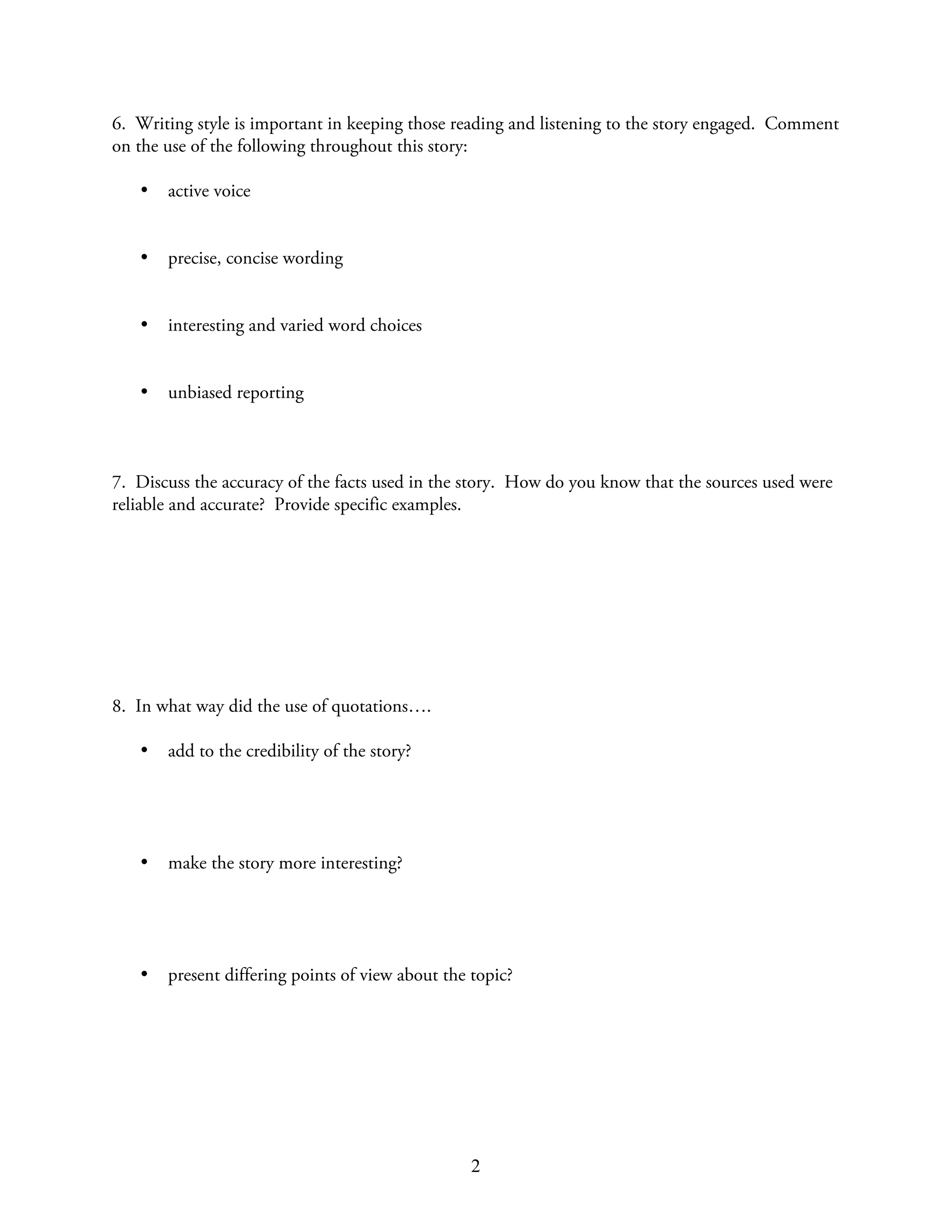 News story analysis | PDF