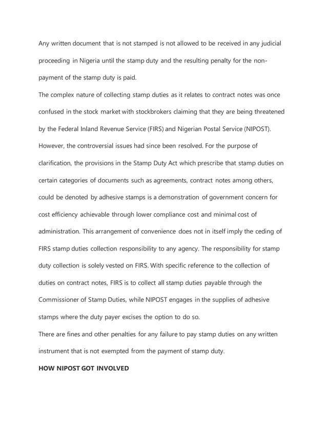 New stamp duy assignment | PDF