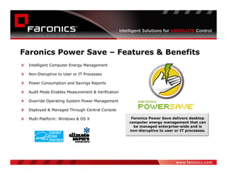 Faronics Power Save | PPT