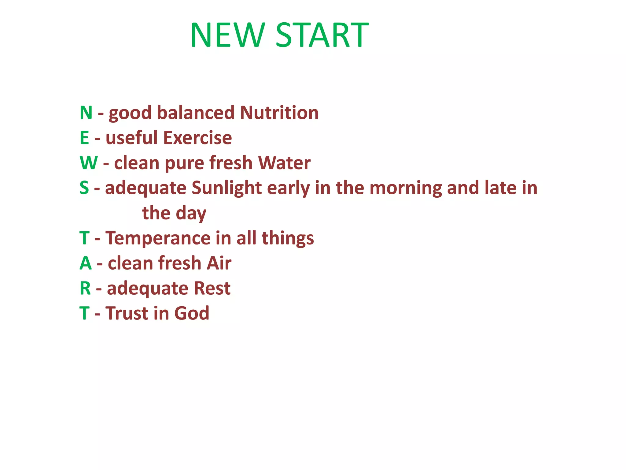 New start (health missionary) | PPTX