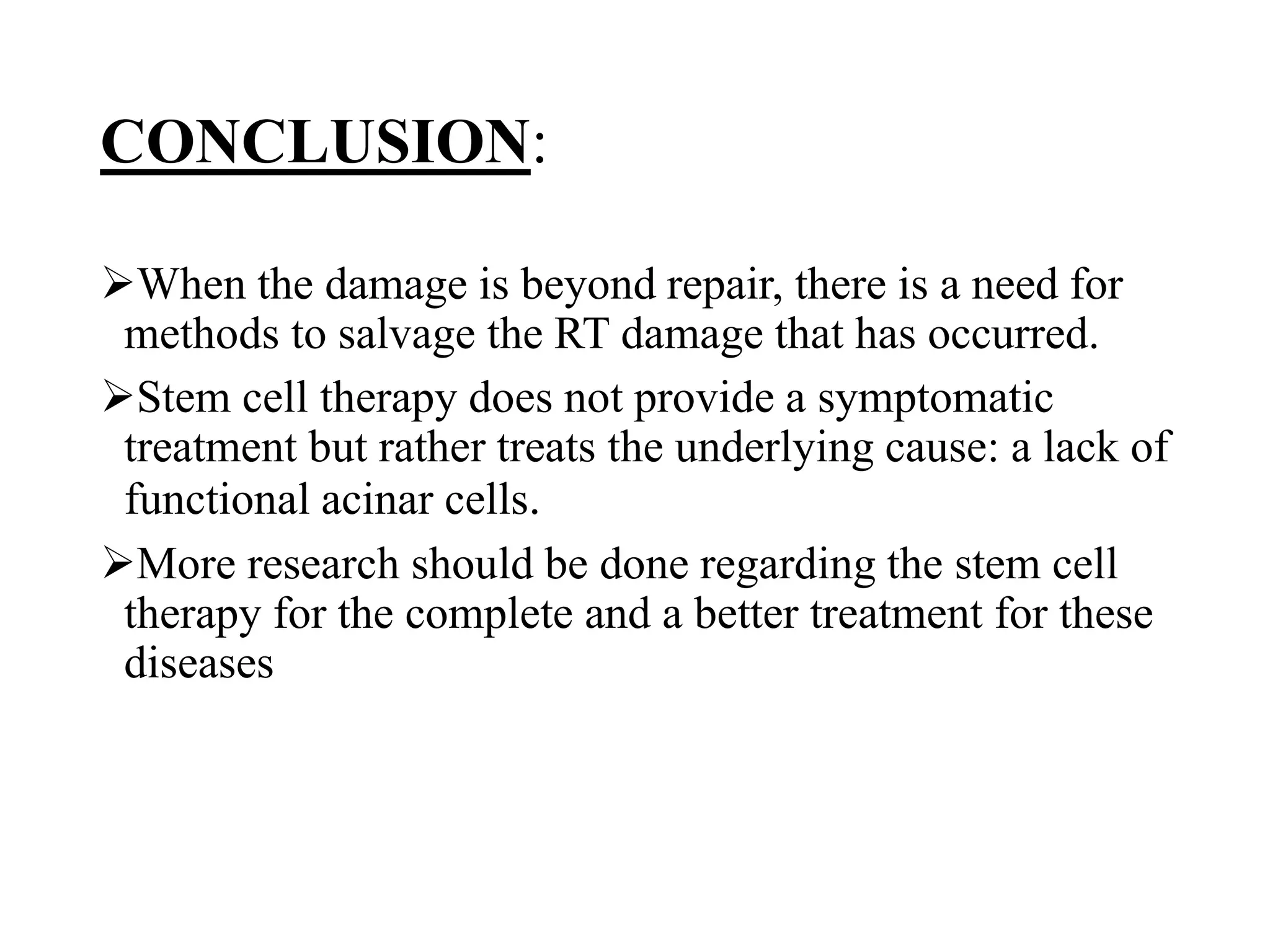 Stem cell therapy for xerostomia | PPTX | Ear, Nose and Throat ...