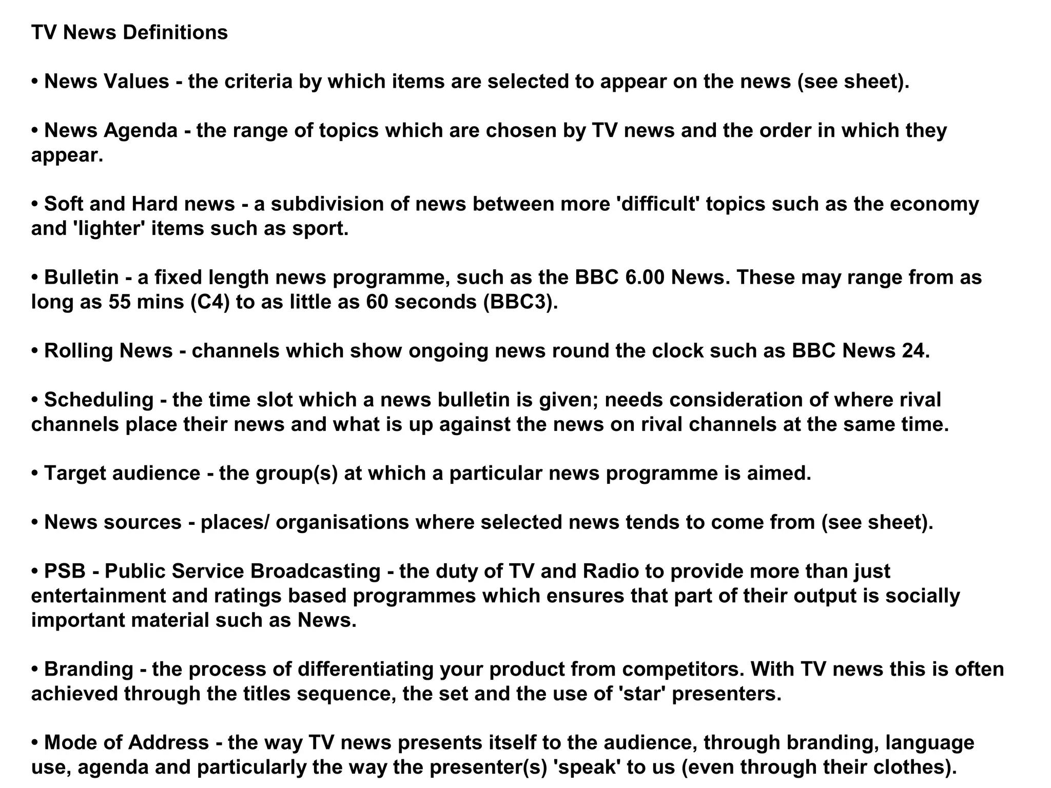 News terms and definitions | PPT