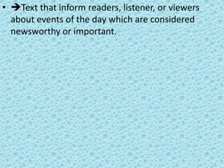 NEWS TEXT ITEM | PPT