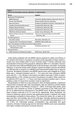 New strategies for endovascular recanalization of acute ischemic stroke. 2013 | PDF