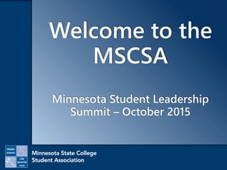 MSCSA New Student Orientation | PPT