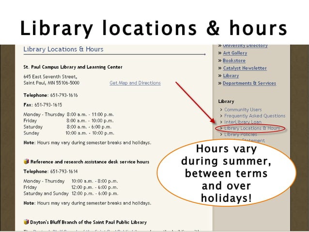Metro State Library New Student Orientation Slides | PPT