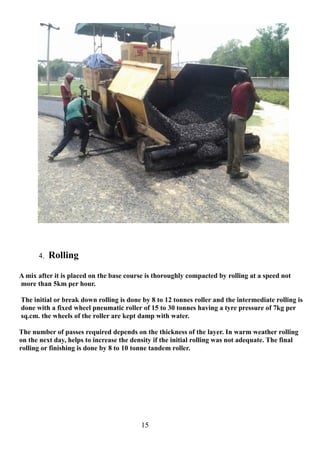 ROAD CONSTRUCTION(BITUMEN) SUMMER TRAINING REPORT | PDF