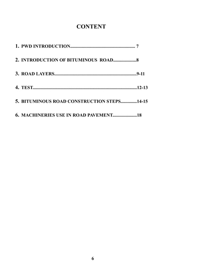 ROAD CONSTRUCTION(BITUMEN) SUMMER TRAINING REPORT | PDF