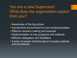 New Supervisor Quick Start | PDF | Human Resources | Business
