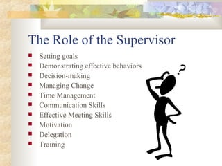 New supervisor skills for success | PPT