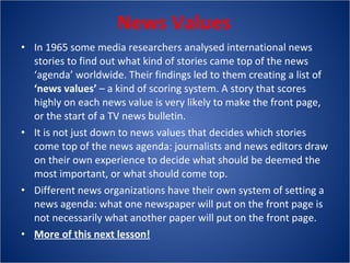 News Values | PPT
