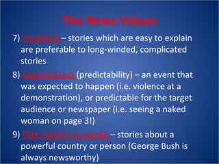 News Values | PPT