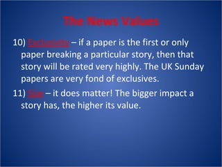News Values | PPT