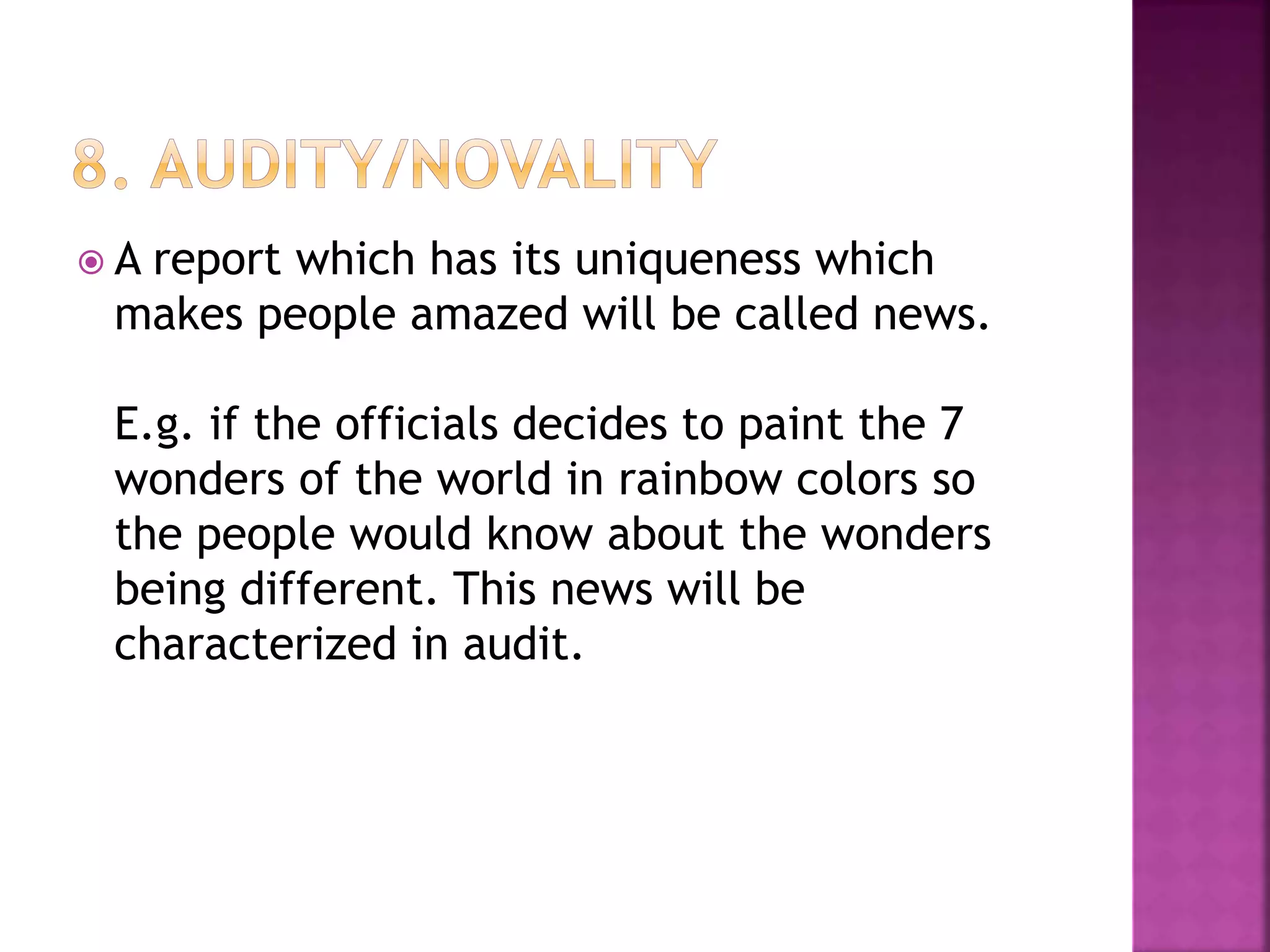 News Values (A2) | PPTX