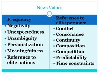 News values | PPT