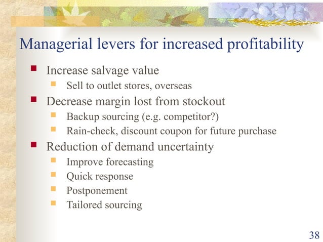 Determine optimal level of product availability.ppt | Logistics | Business
