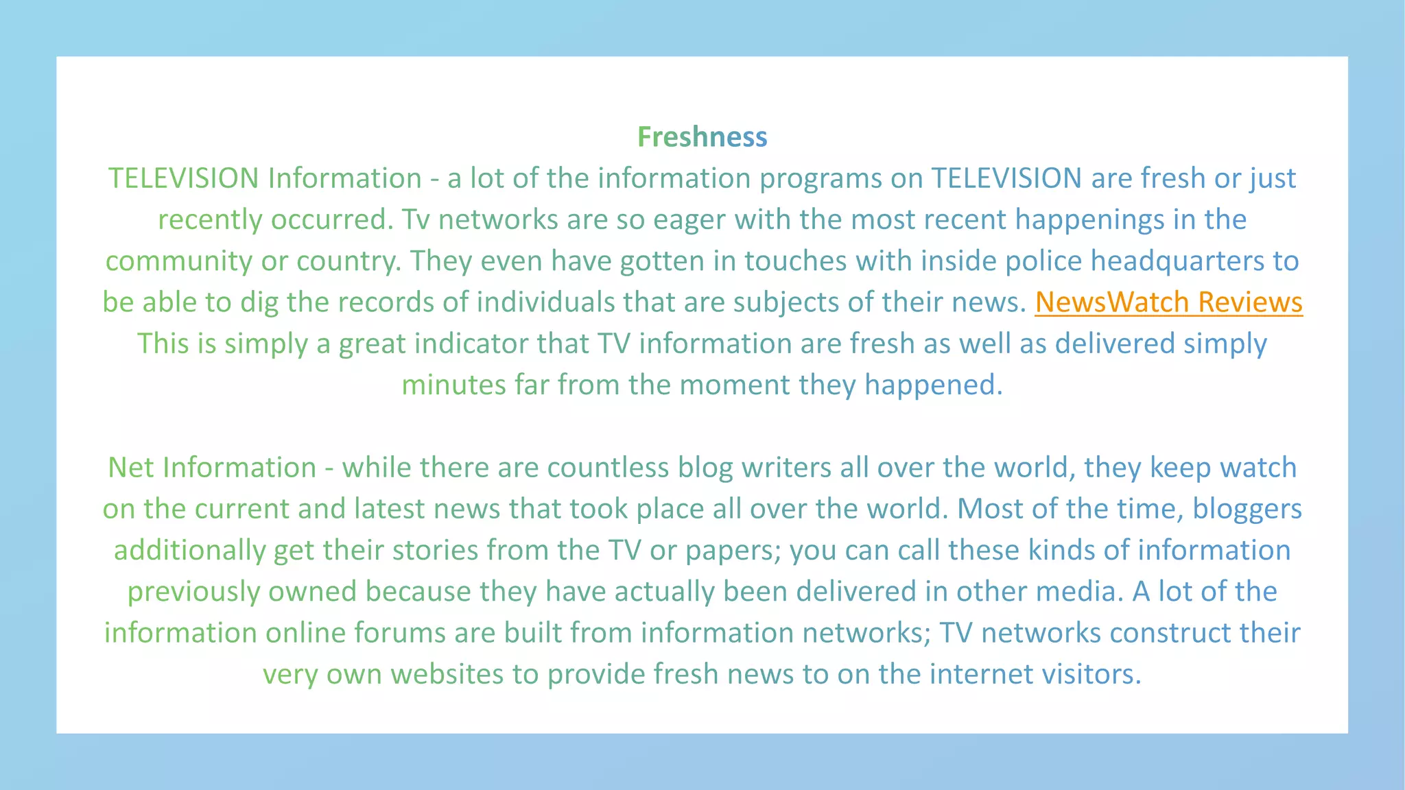 News watch cost | television news vs web news | PDF
