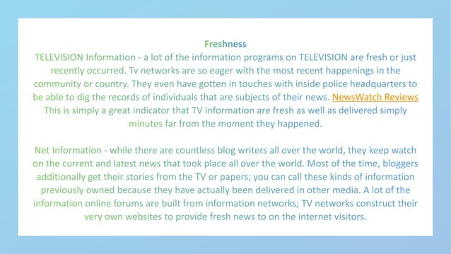 News watch cost | television news vs web news | PDF