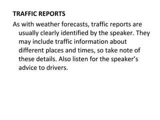 News, weather, and traffic roads | PPT