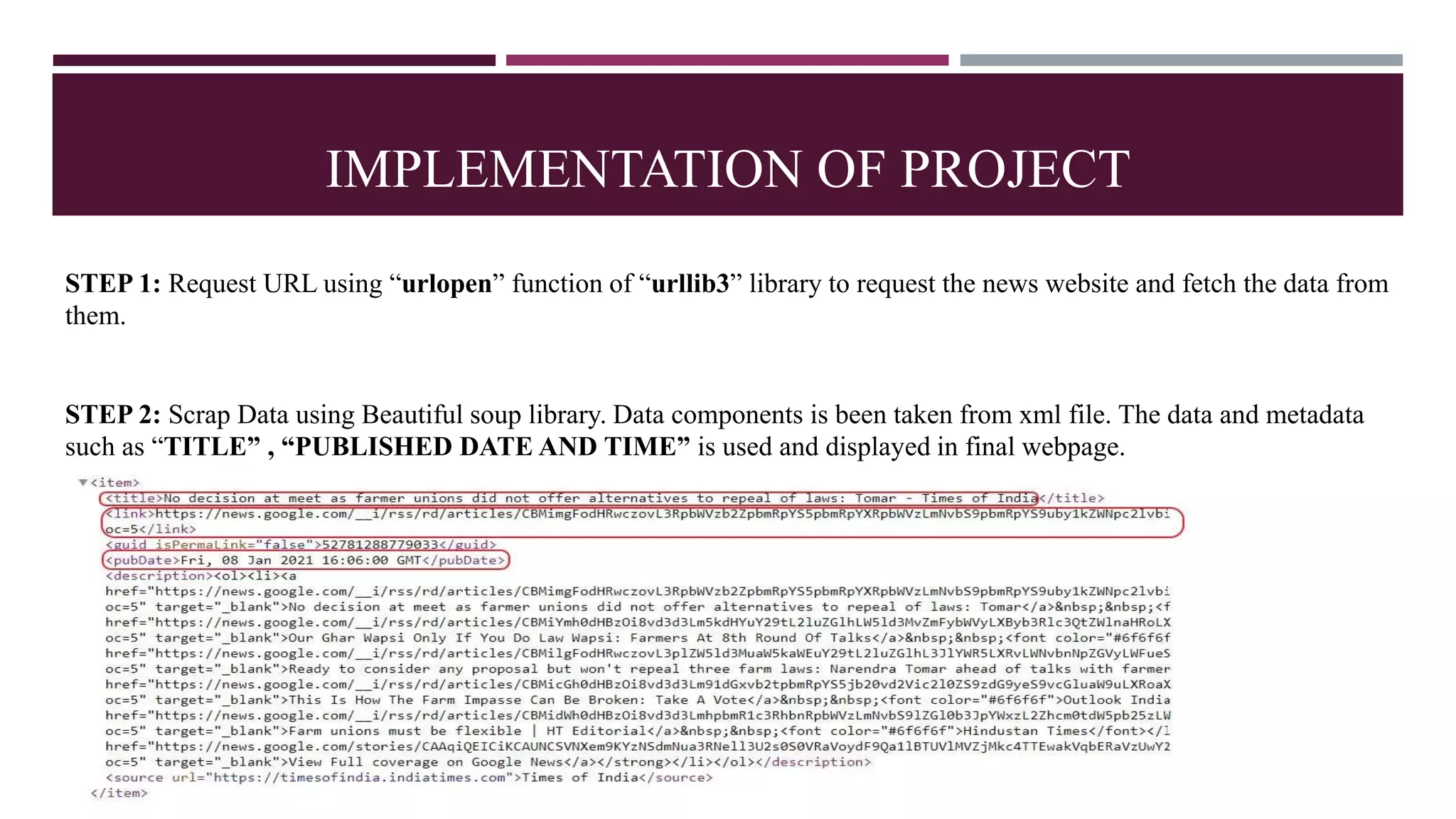 News web application | PPTX