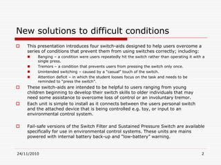 New switch designs set-up and operating instructions | PDF