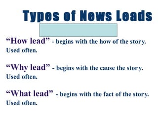 Newswriting | PPT