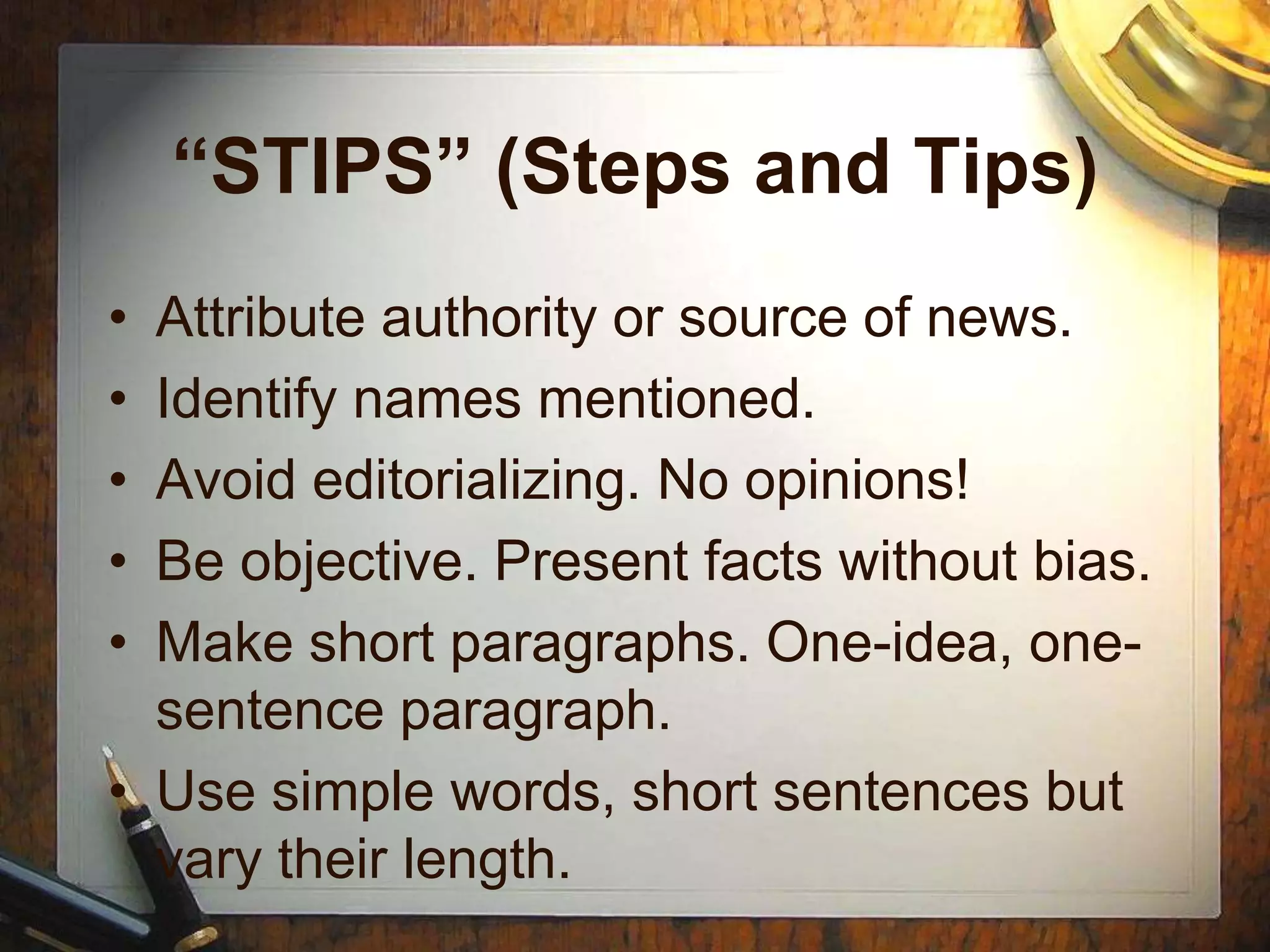 Newswriting | PPSX