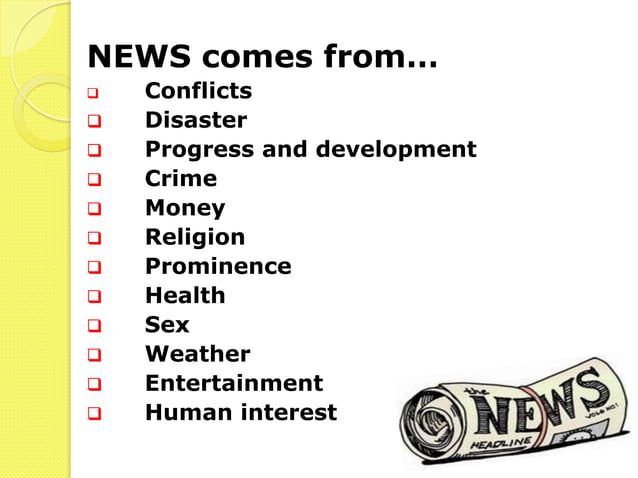 News writing | PPT