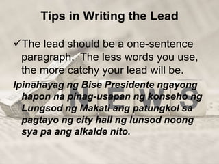 News Writing the Philippine Science High School Way | PPTX