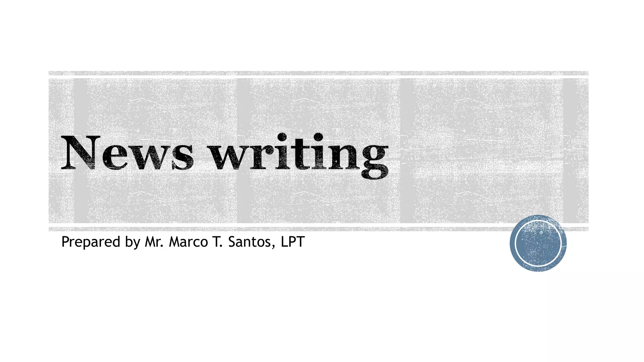 News writing.pptx