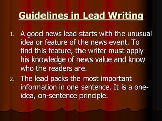 NEWSWRITING.ppt kunokwfjsk dfhbus jssnxj | PPT