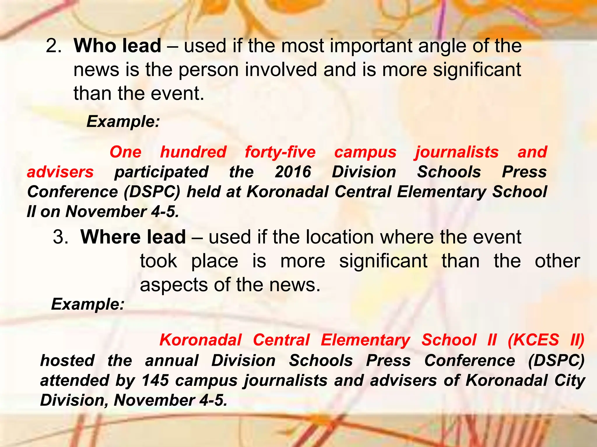 NEWSWRITING - CAMPUS JOURNALISM 101 FOR LEARNERS | PPTX