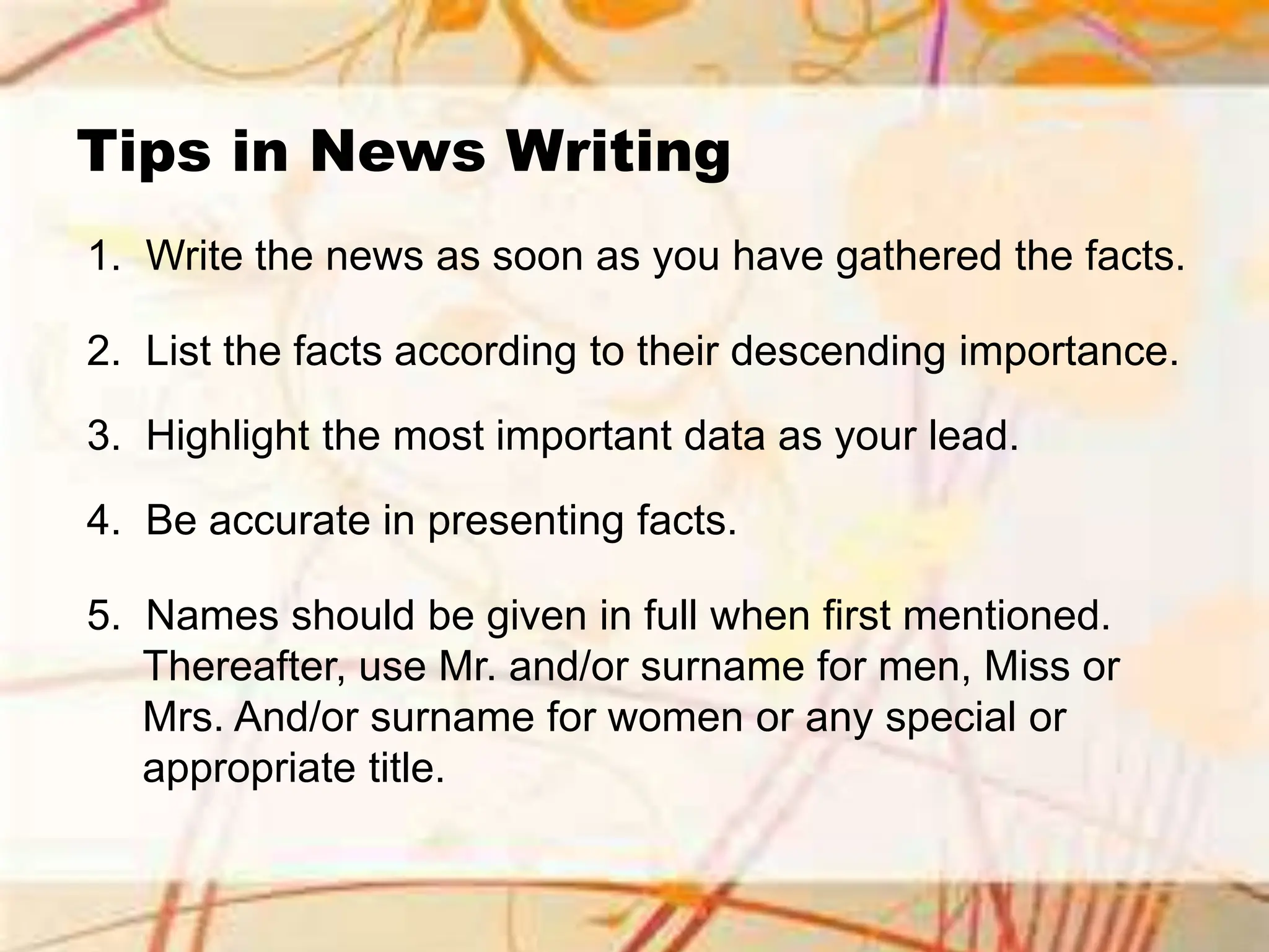 NEWSWRITING - CAMPUS JOURNALISM 101 FOR LEARNERS | PPTX