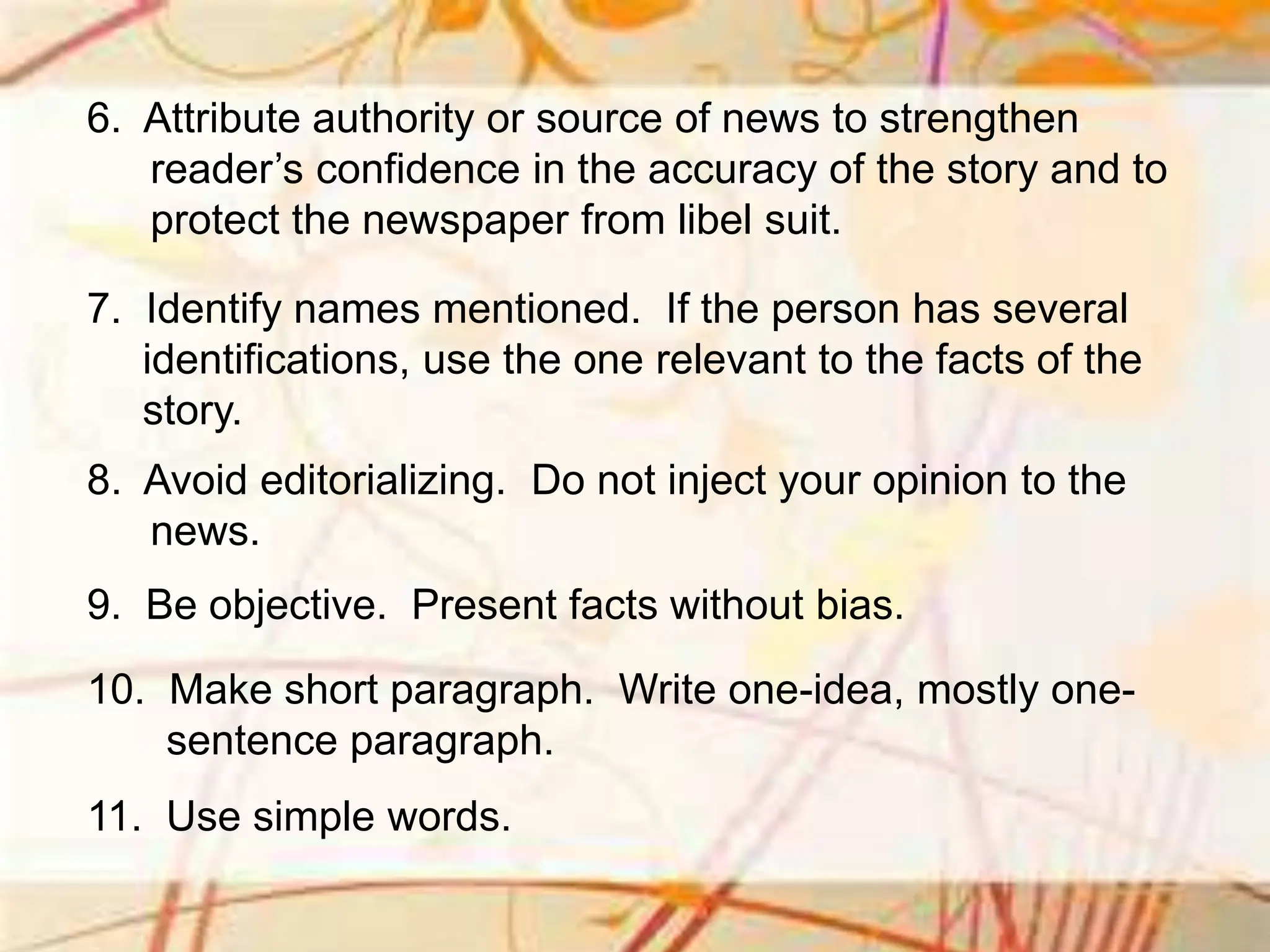 NEWSWRITING - CAMPUS JOURNALISM 101 FOR LEARNERS | PPTX