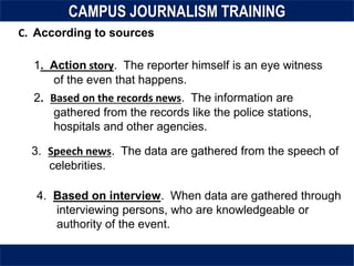 NEWSWRITING - CAMPUS JOURNALISM 101 FOR LEARNERS | PPTX
