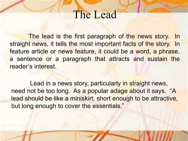 NEWSWRITING - CAMPUS JOURNALISM 101 FOR LEARNERS | PPTX