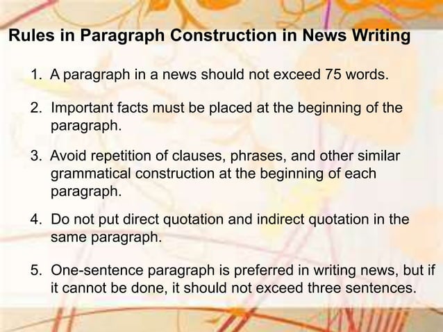 NEWSWRITING - CAMPUS JOURNALISM 101 FOR LEARNERS | PPTX